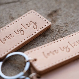 Love is Key | Keychain Wedding Favors or Bridesmaid Gift - Custom ...