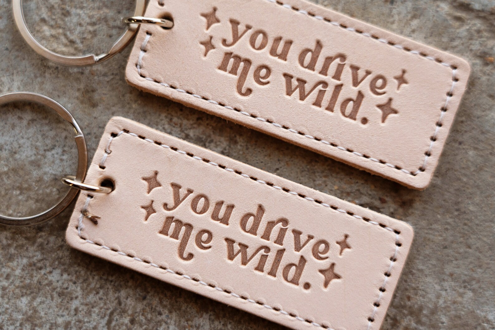 You Drive Me Wild Custom Keychain, Leather Keychains Favors for Guests ...