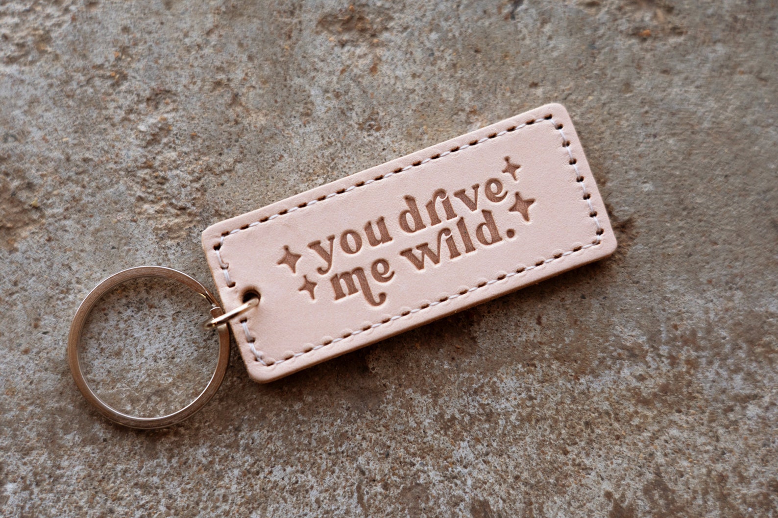 You Drive Me Wild Custom Keychain, Leather Keychains Favors for Guests ...