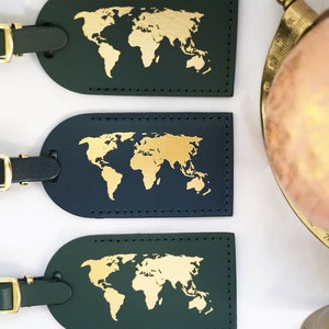 World Map Luggage Tags Wedding Favors - Travel Gifts, Bridesmaid Gift ...