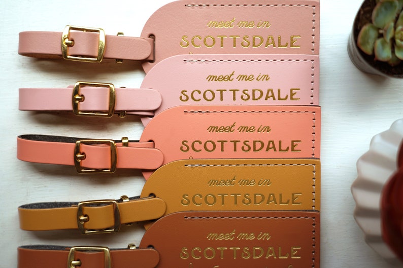 Scottsdale Bridesmaid Gift Luggage Tags for Proposal Box - Etsy