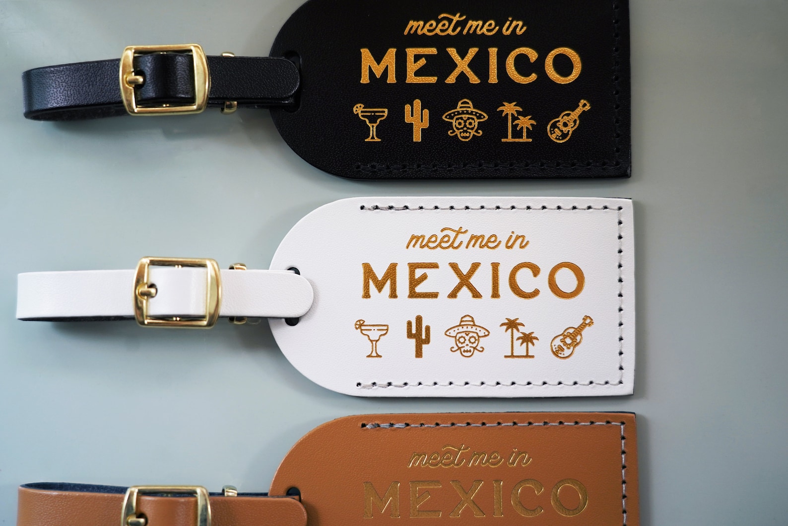 Mexico Icons Luggage Tags Wedding Favors or Bridesmaid Gift - Etsy