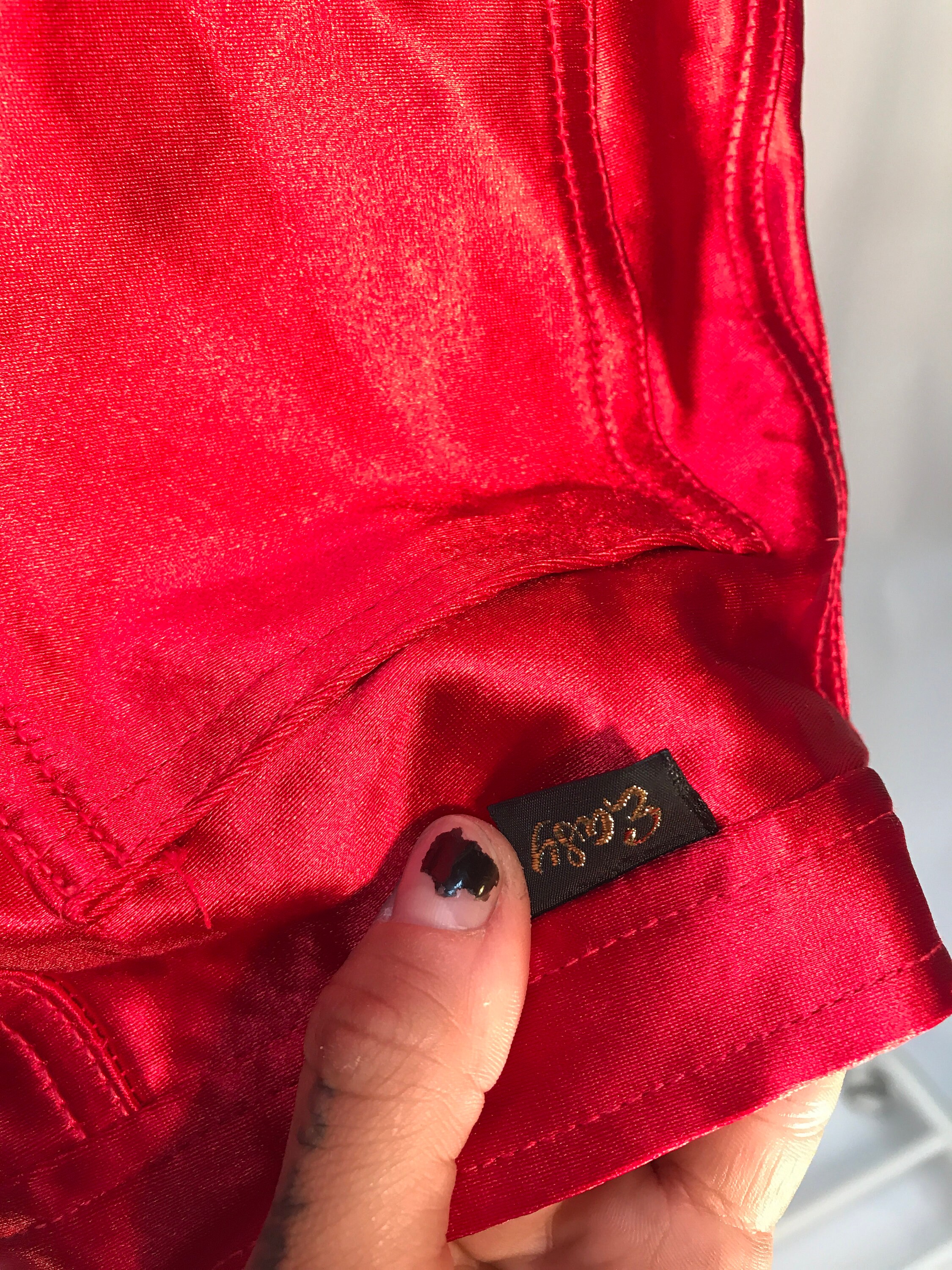 Easy Red Shimmer Tight Pants 70s Jumping Jack Flash NYC - Etsy