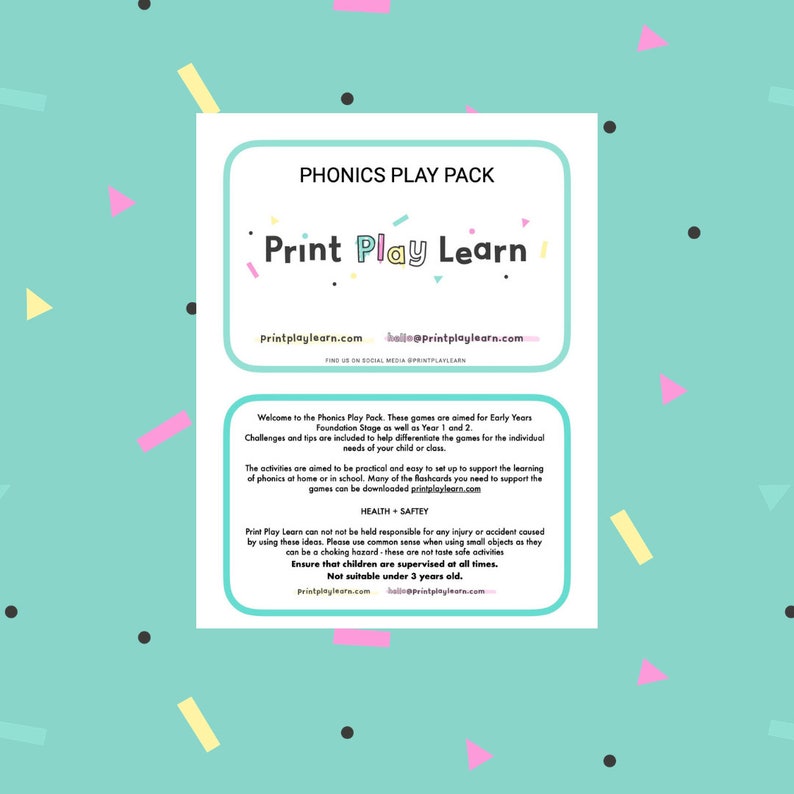 Phonics Play Pack Activities for Children Kindergarten PDF Download ...