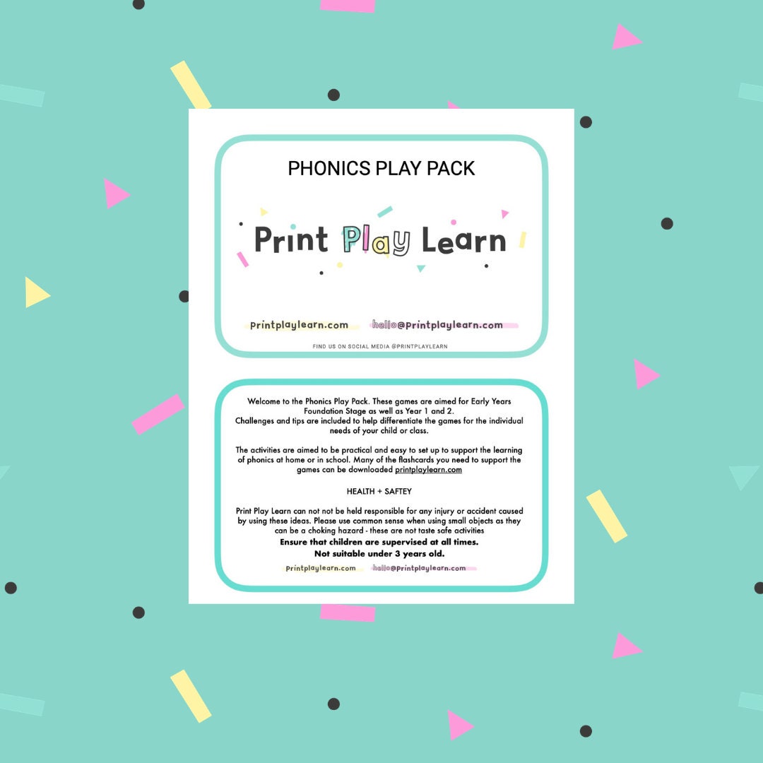 Phonics Play Pack Activities for Children Kindergarten PDF Download ...