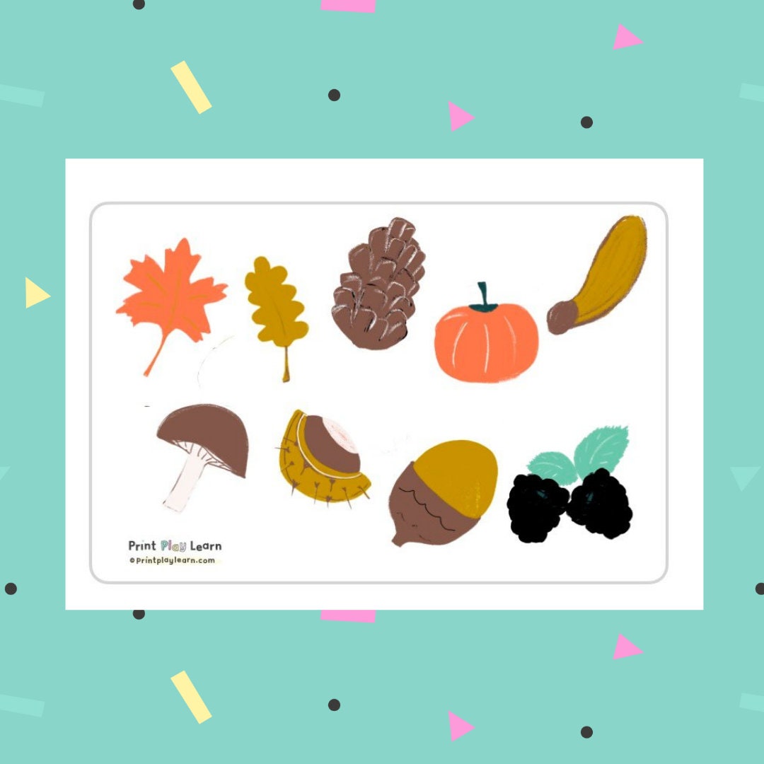 Autumn Illustrated Learning Word Mat School Kindergarten PDF Download ...