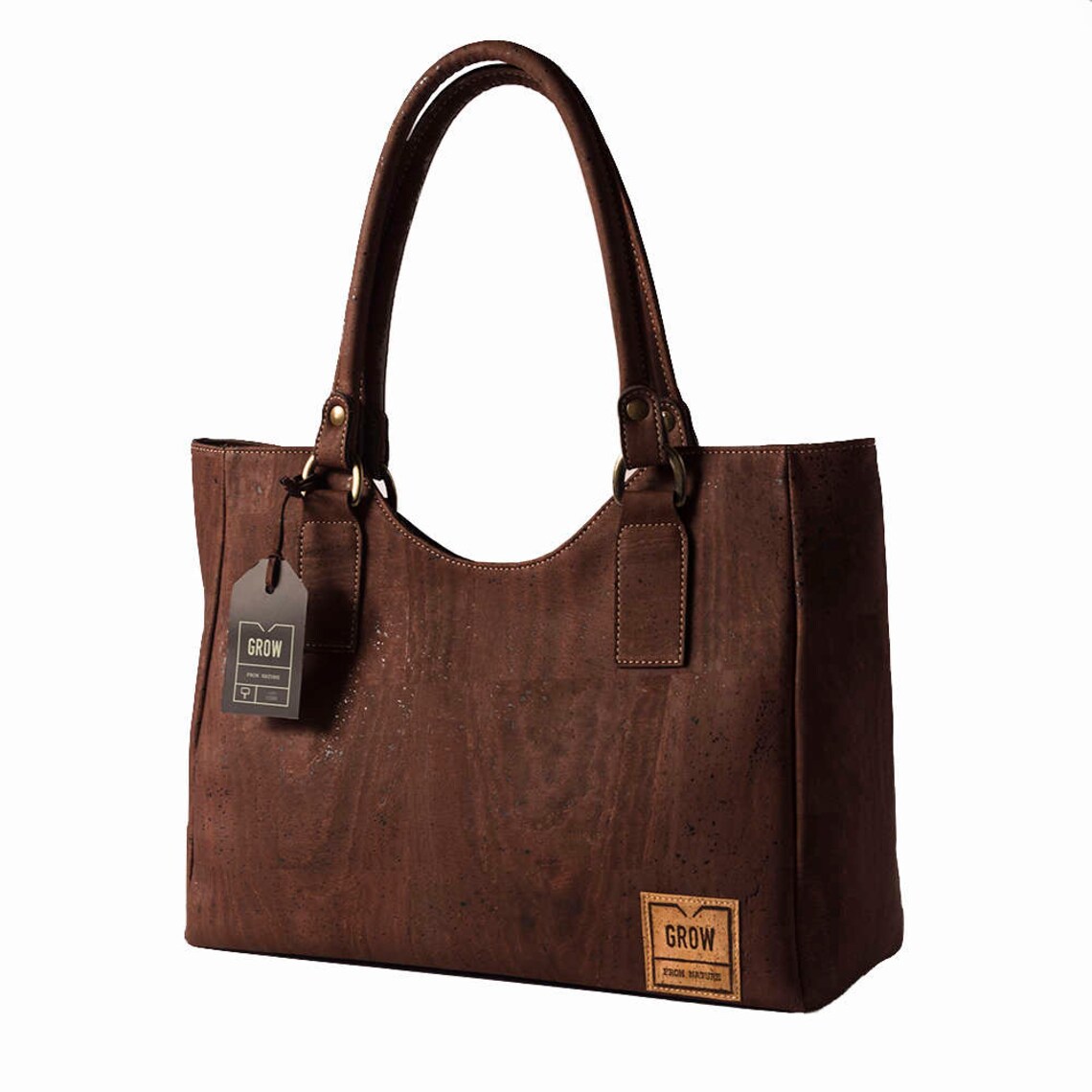 Beautiful Tote Handbag From Natural Cork, Vegan Bag, Cork Bag, Eco Bag ...