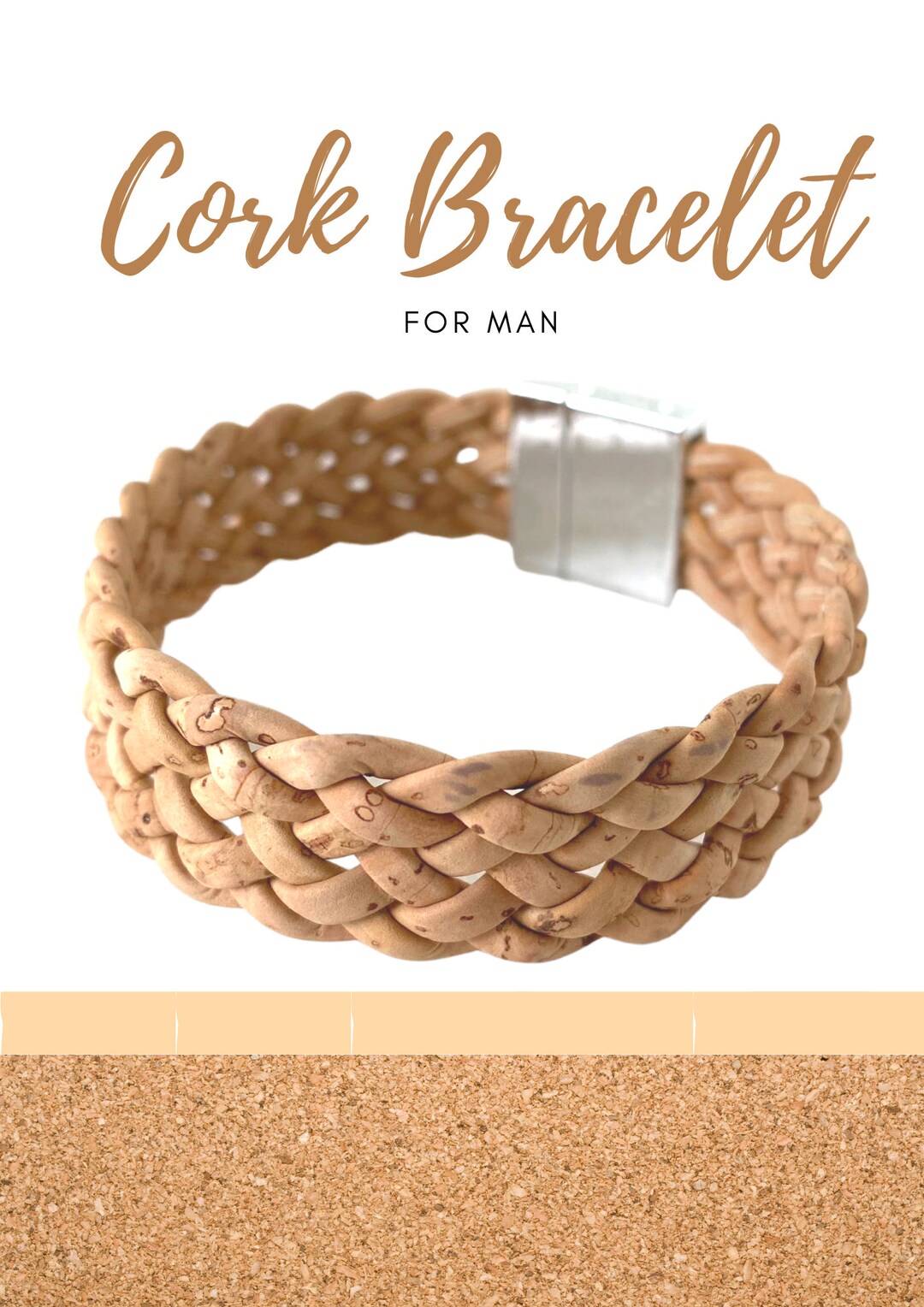 Cork Bracelet for Men - Etsy