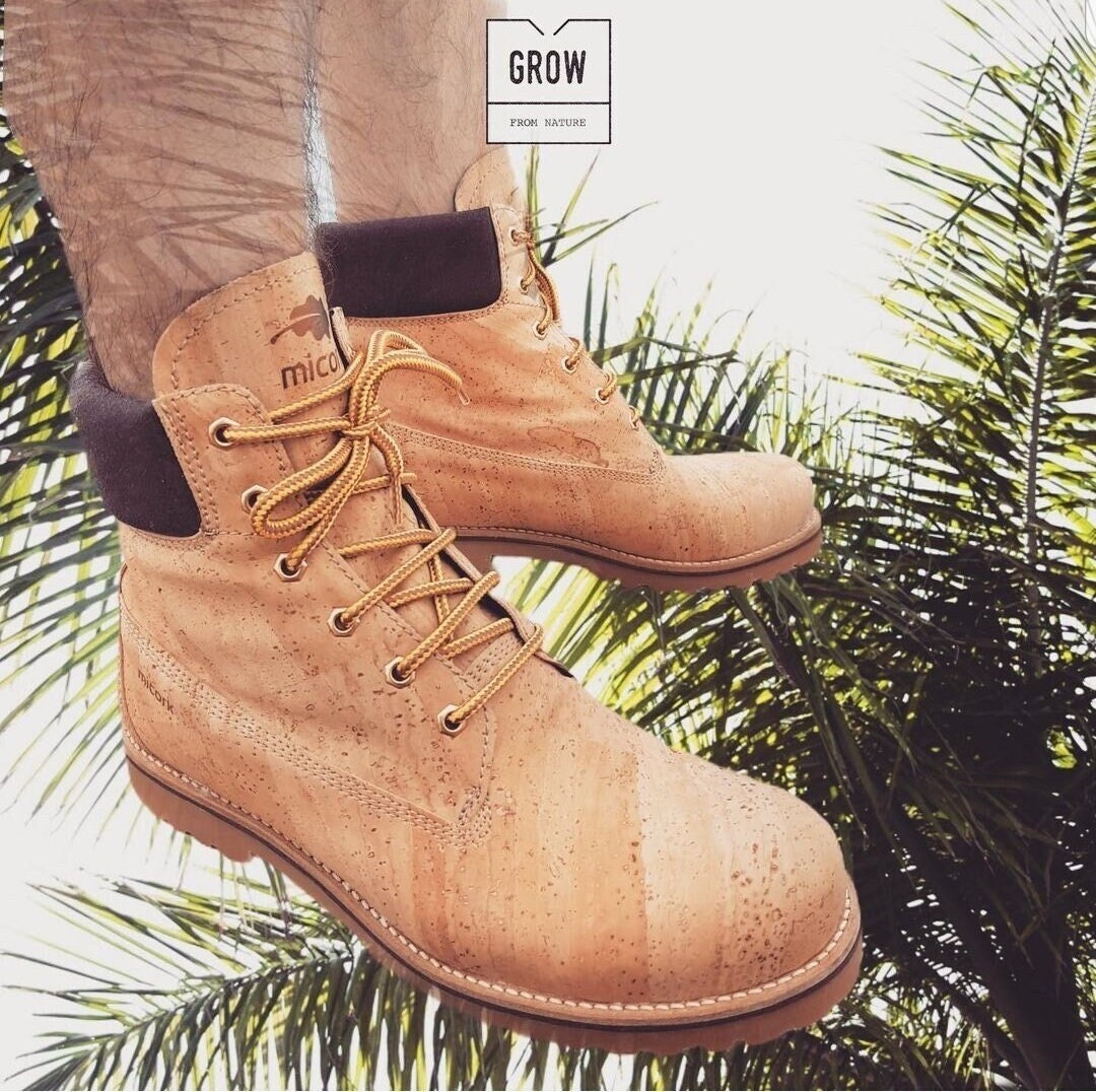 Men Cork Boots VEGAN - Etsy