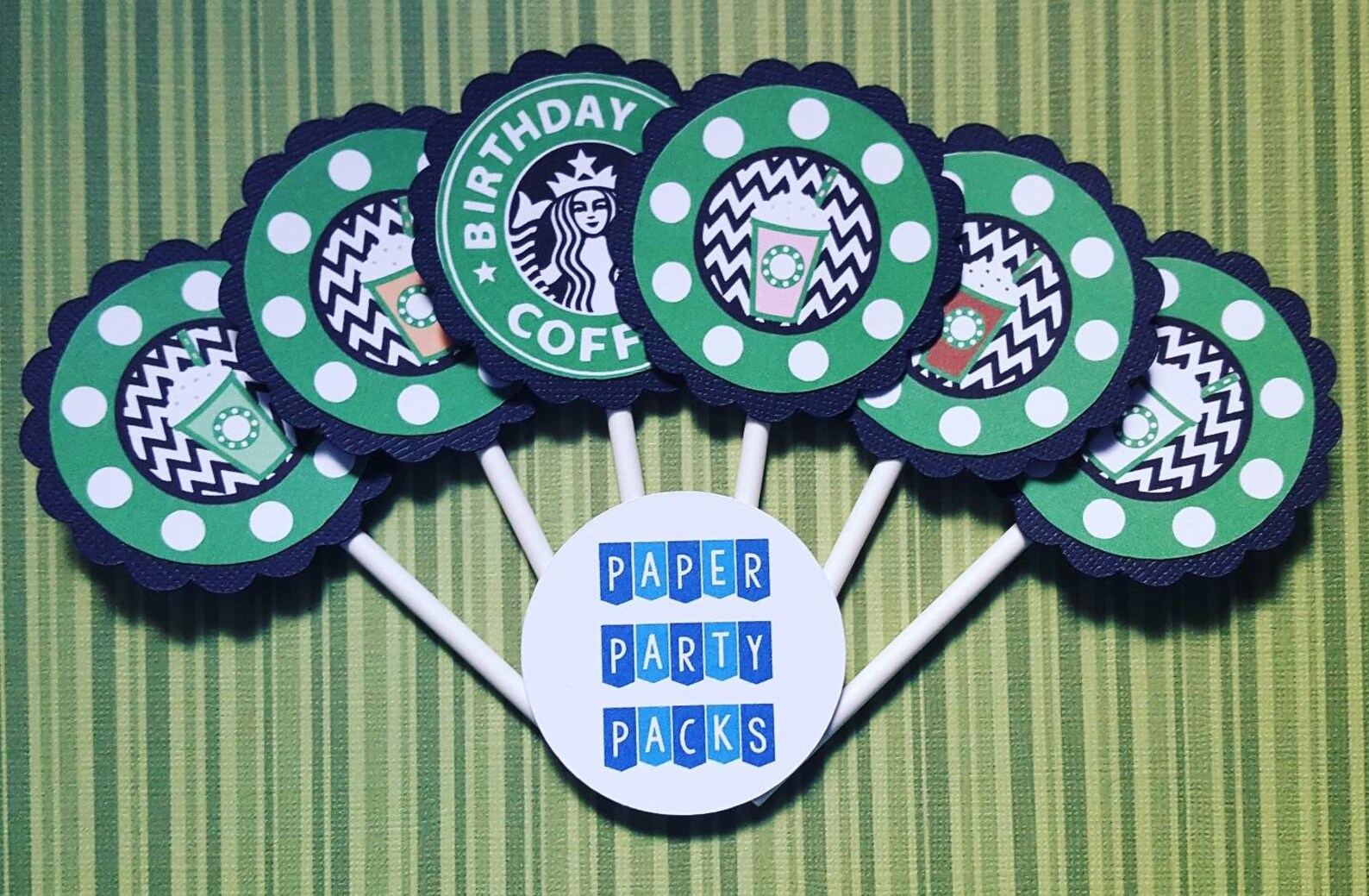 Set of 12 Diy-frappy Cupcake Toppers - Etsy
