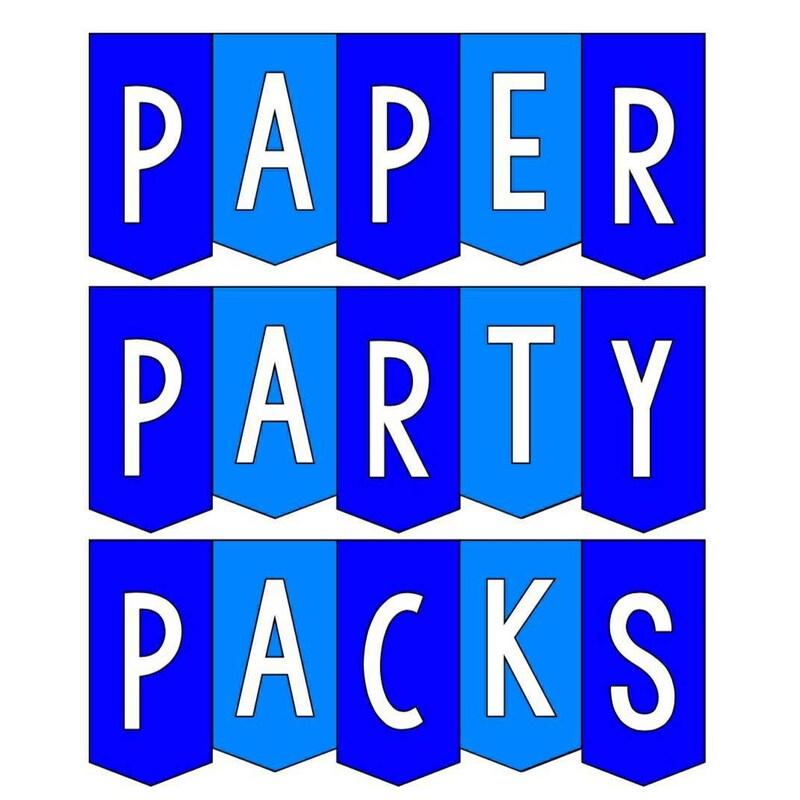 PaperPartyPacks - Etsy