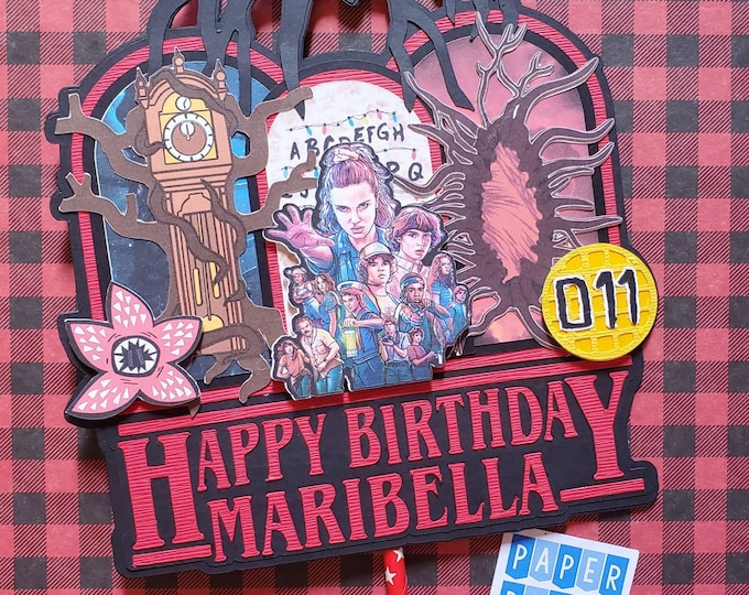 Cake Topper, Stranger Things Party Stranger Things Birthday, Stranger ...