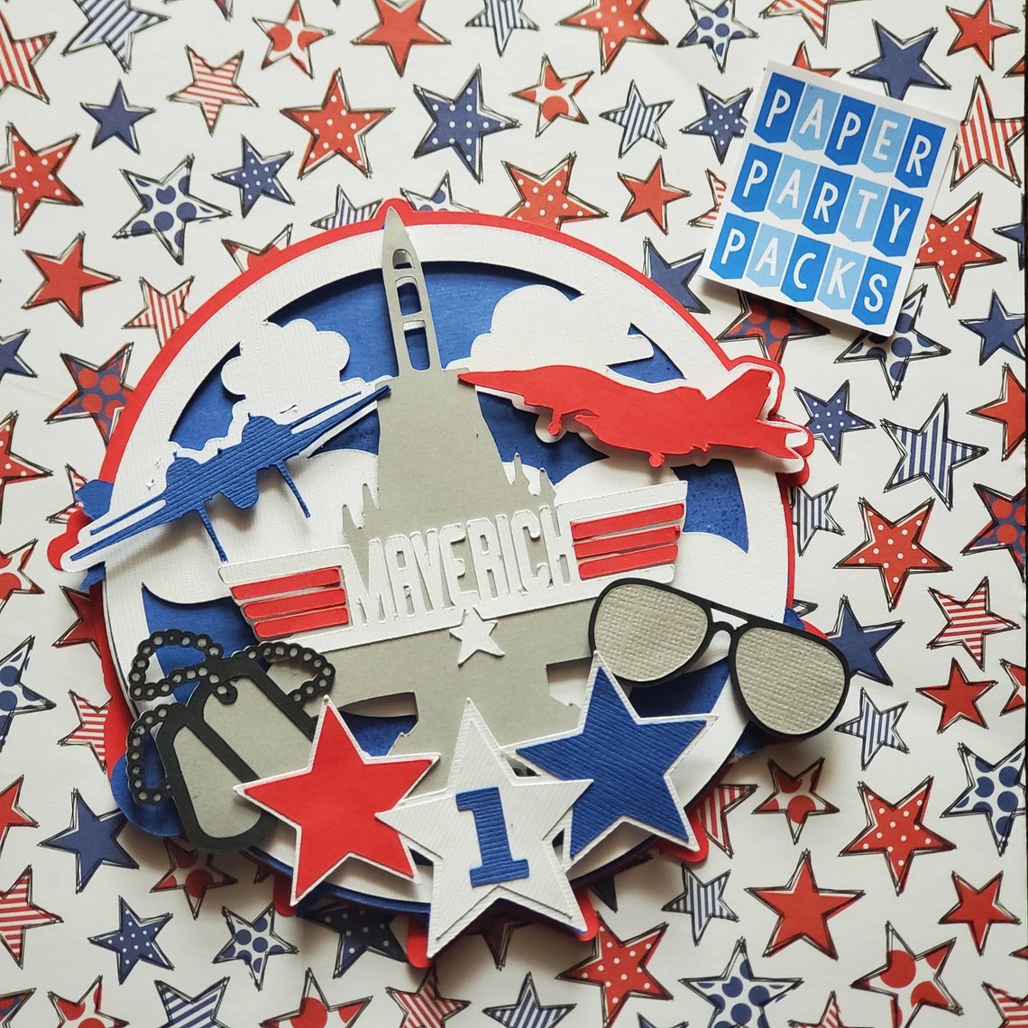 Round Fighter Jet Cake Topper - Etsy
