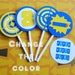 Set of 12 Target Themed Cupcake Toppers - Etsy