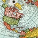 Flat Earth Map. 1892 Gleason's New Standard Map of the World Large 24 ...