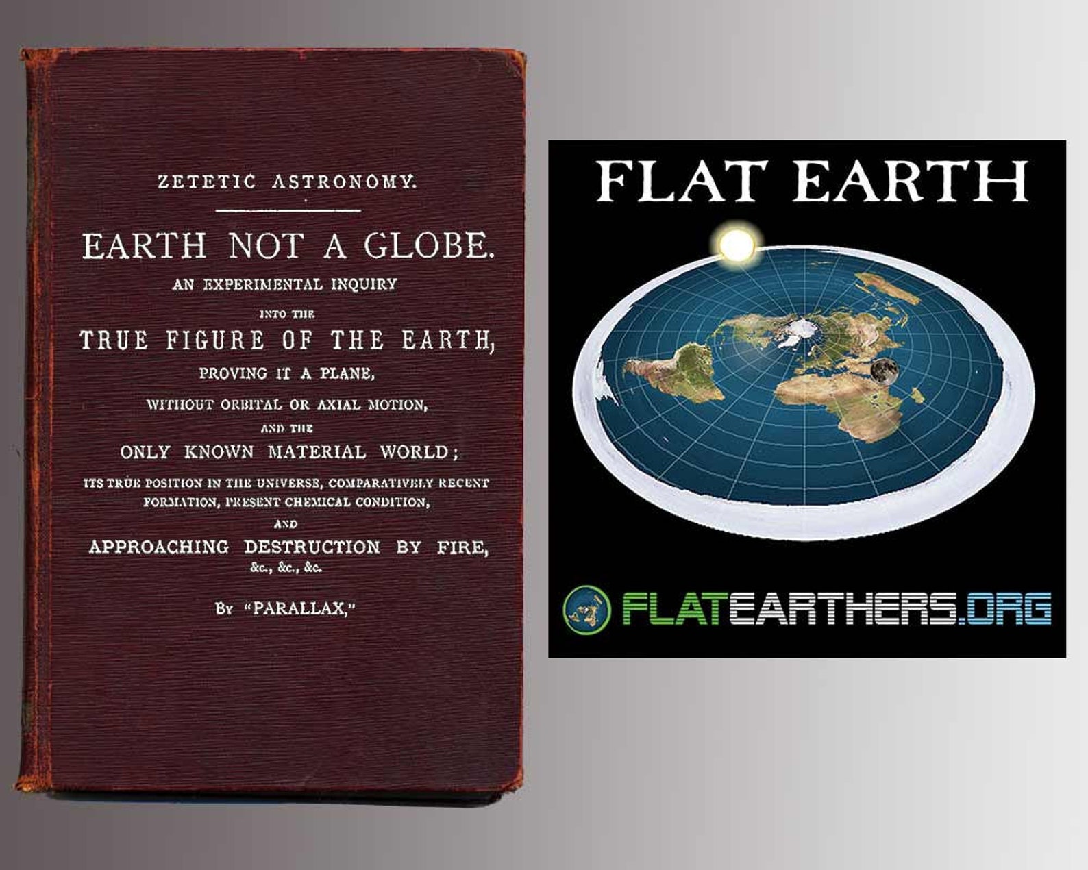 Flat Earth Map. 1893 Square and Stationary Earth Orlando Ferguson ...