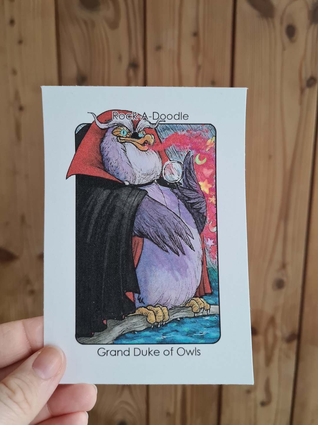 Villain Clans Grand Duke of Owls (rock-a-doodle Doo) - A6/A5/A4 Print ...