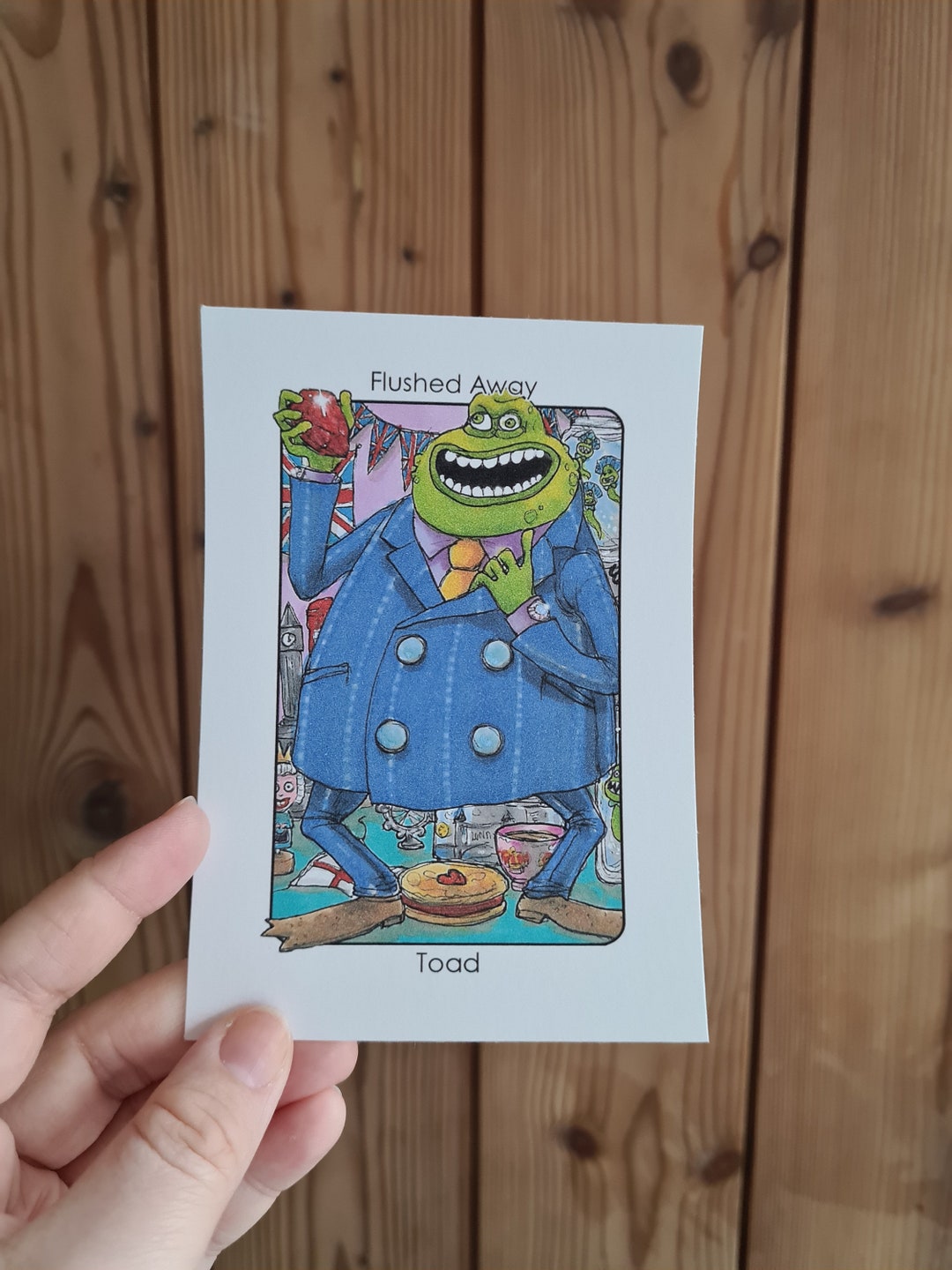 Villain Clans the Toad (flushed Away) - A6/A5/A4 Print on Heavyweight ...