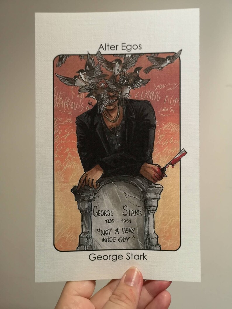 Villain Clans George Stark (the Dark Half) - A6/A5/A4 Print on ...