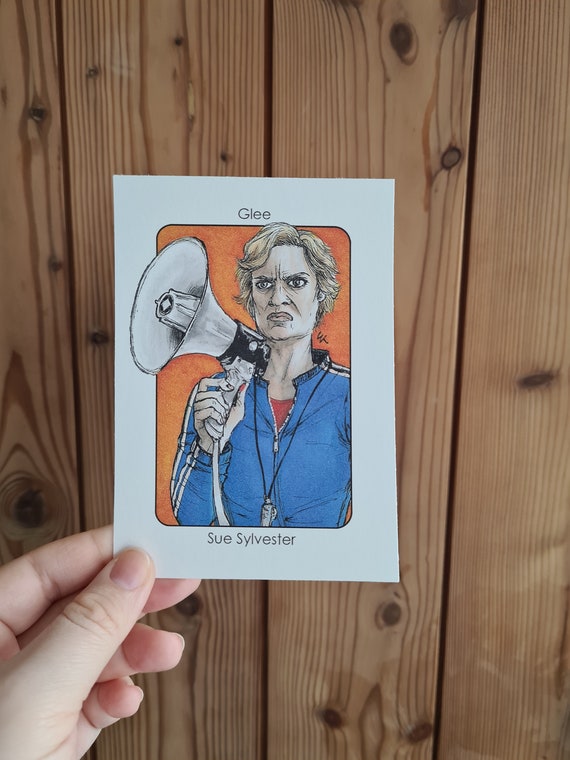 Villain Clans Sue Sylvester glee A6/A5/A4 Print on | Etsy