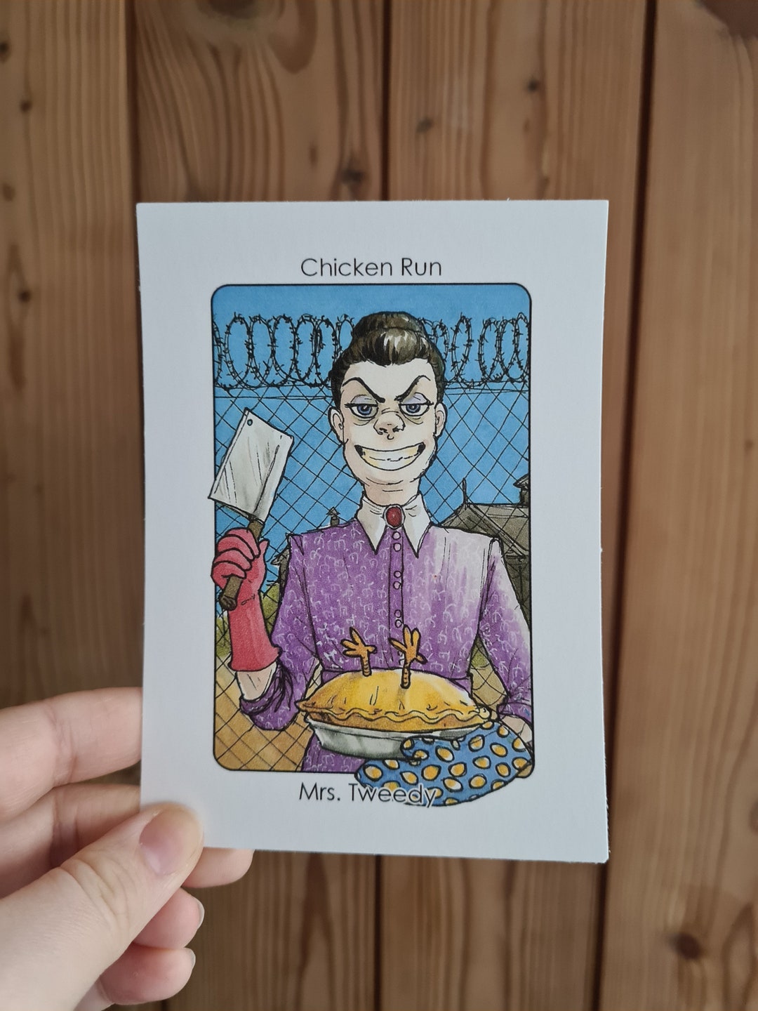 Villain Clans Mrs. Tweedy (chicken Run) - A6/A5/A4 Print on Heavyweight ...