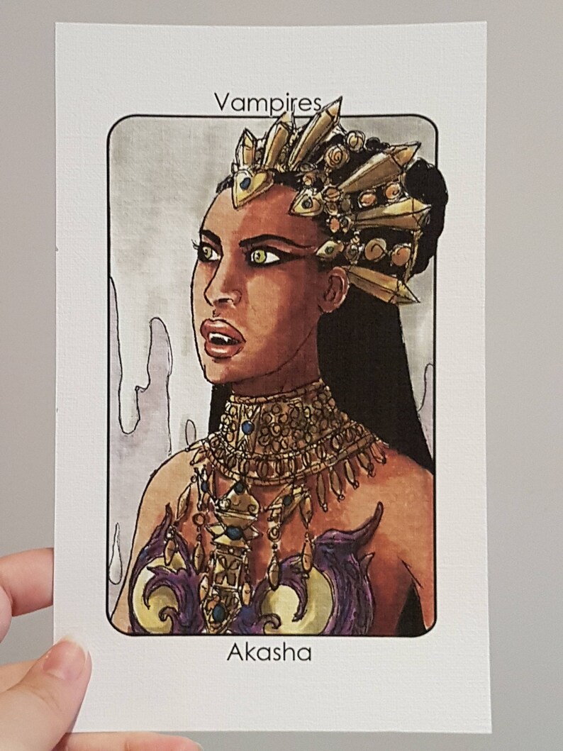 Villain Clans Akasha (queen of the Damned) - A6/A5/A4 Print on ...