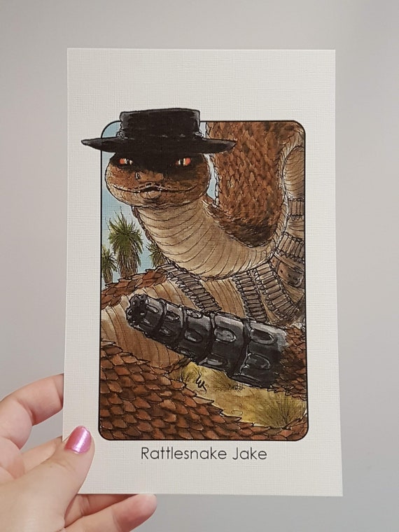 Villain Clans Rattlesnake Jake Rango A6/A5/A4 print on | Etsy