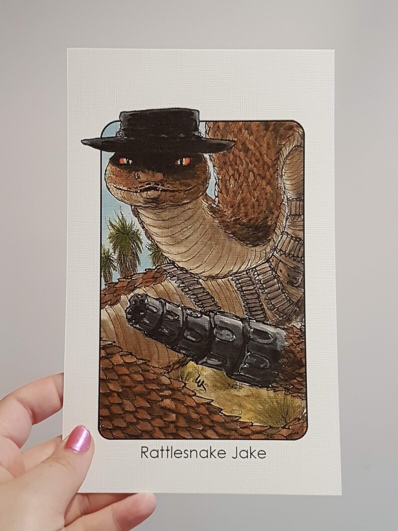 Villain Clans Rattlesnake Jake Rango A6/A5/A4 print on | Etsy