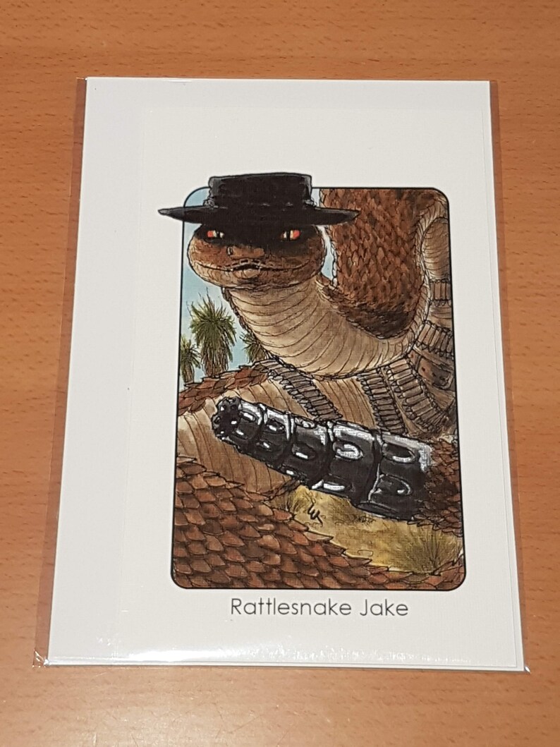 Villain Clans Rattlesnake Jake Rango A6/A5/A4 print on | Etsy