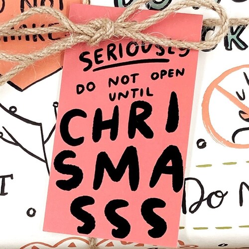 Do Not Open Until Christmas Gift Tags Set of 10 - Etsy