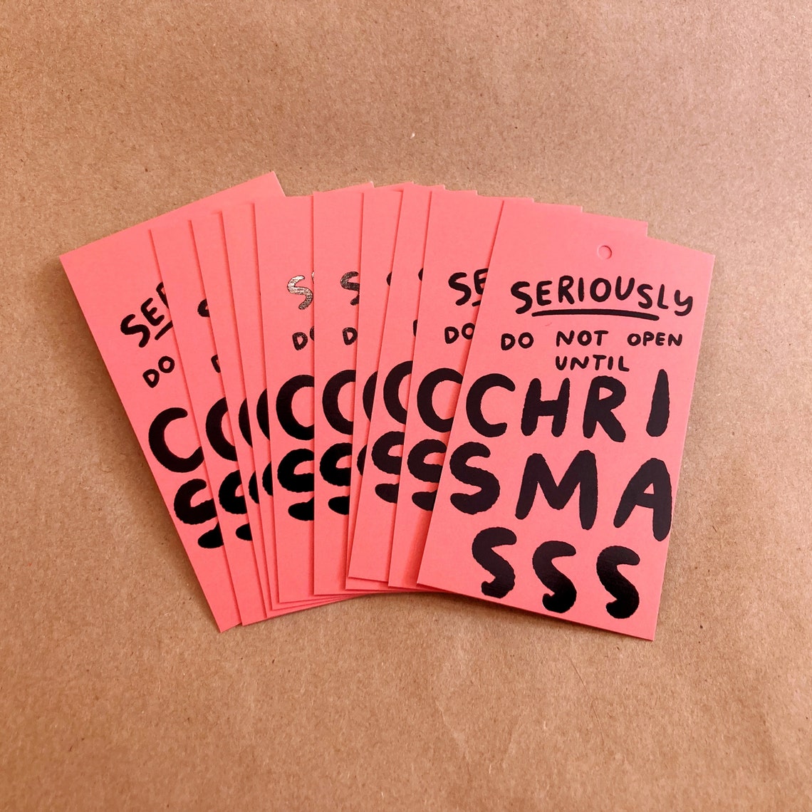 Do Not Open Until Christmas Gift Tags Set of 10 - Etsy