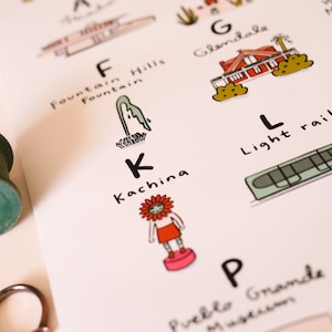 Phoenix Alphabet Poster 16x20 Kid's Room Baby Nursery Gift Decor Wall ...