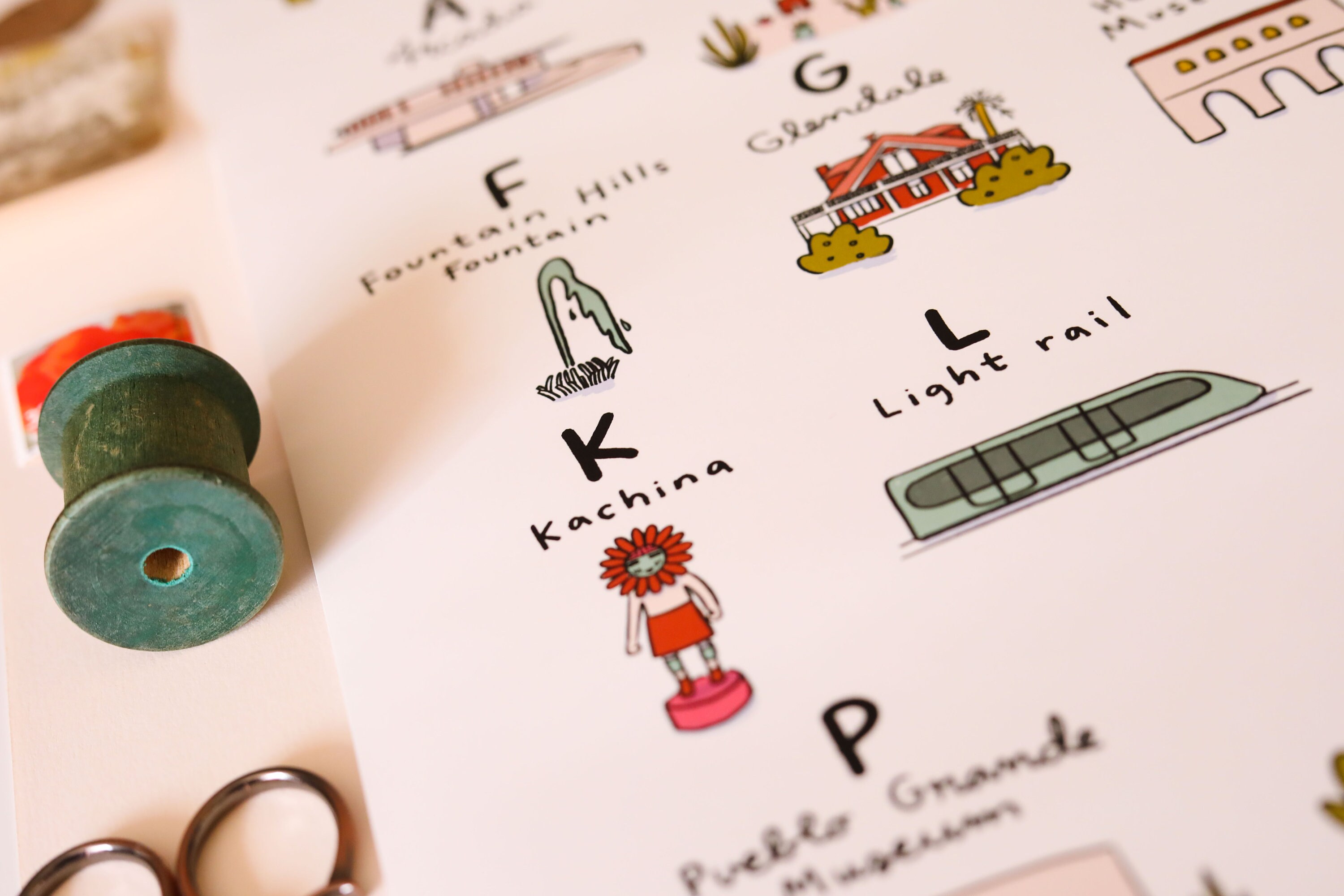 Phoenix Alphabet Poster 16x20 Kid's Room Baby Nursery - Etsy