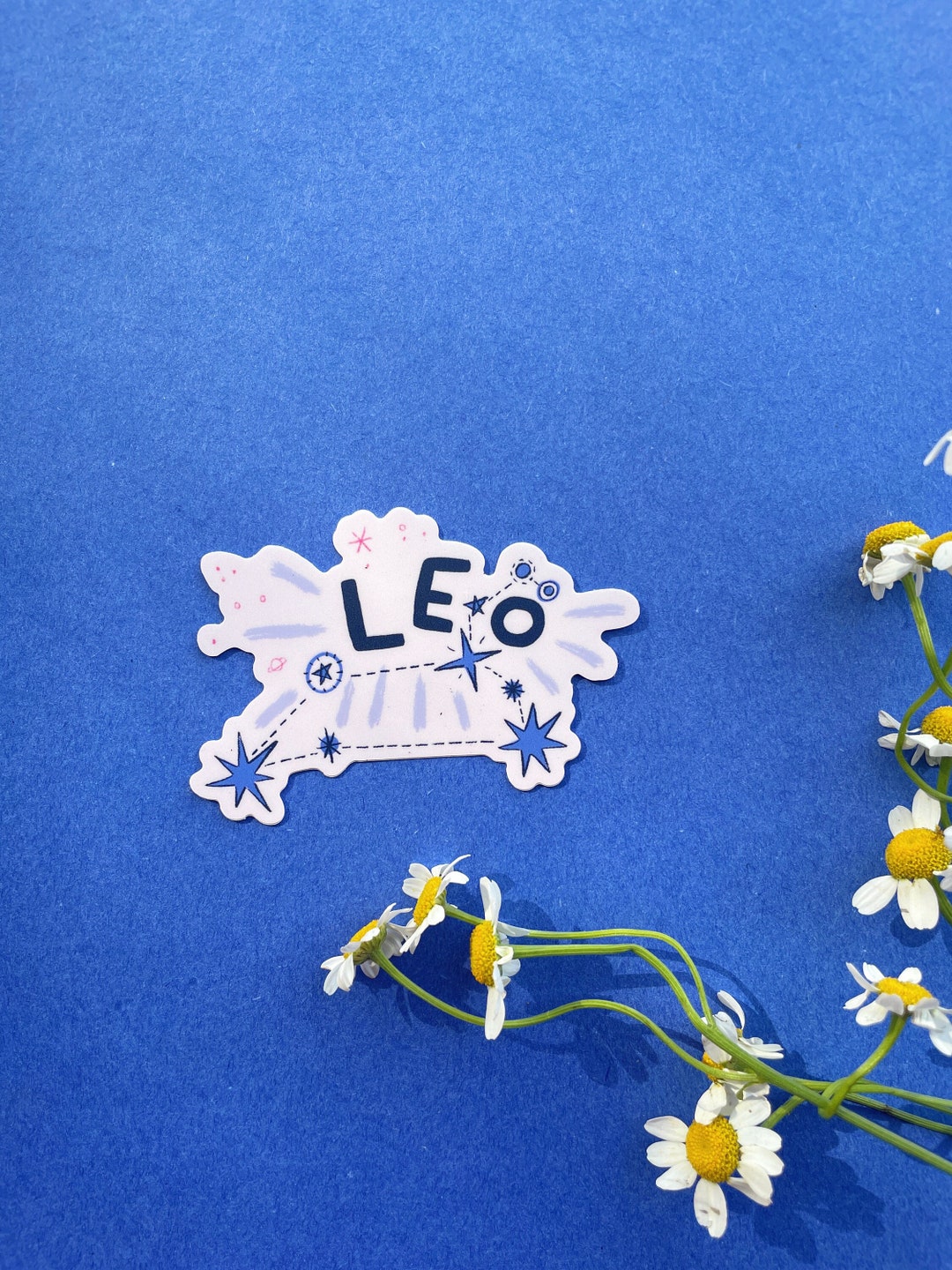 Leo Vinyl Sticker - 3"x3" - Zodiac Sticker Durable Laptop Sticker Water ...