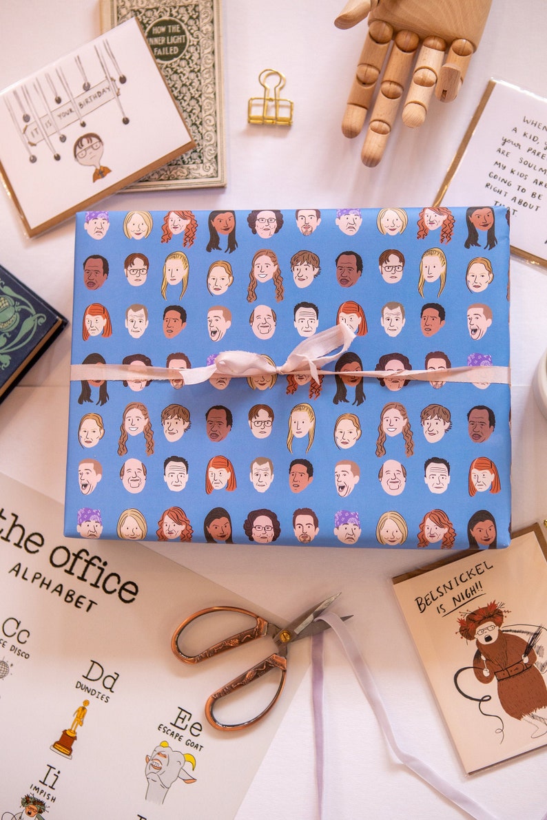 The Office TV Show Pattern Wrapping Paper Sheets Each Sheet - Etsy