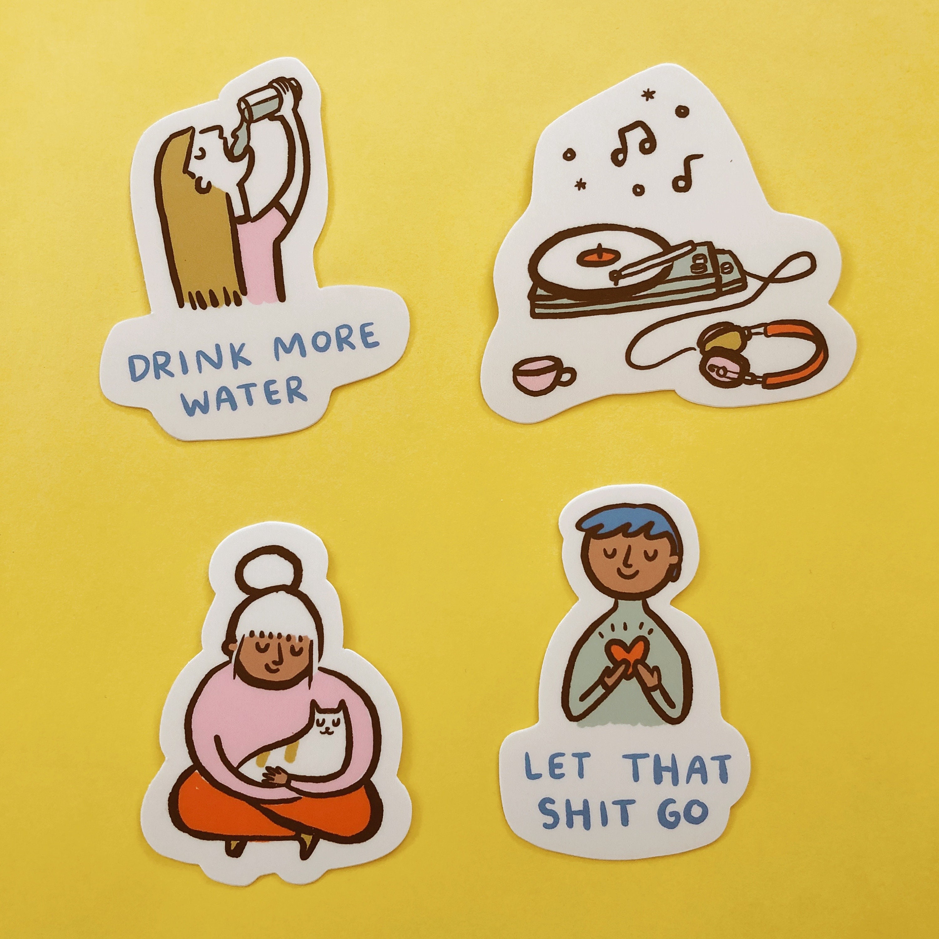 Let That Shit Go Sticker 2x3 Vinyl Durable | Etsy