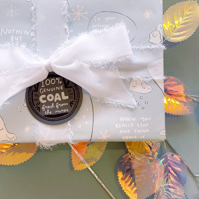 Nothing but Coal Pattern Wrapping Paper Sheets - Each Sheet 20"x29 ...
