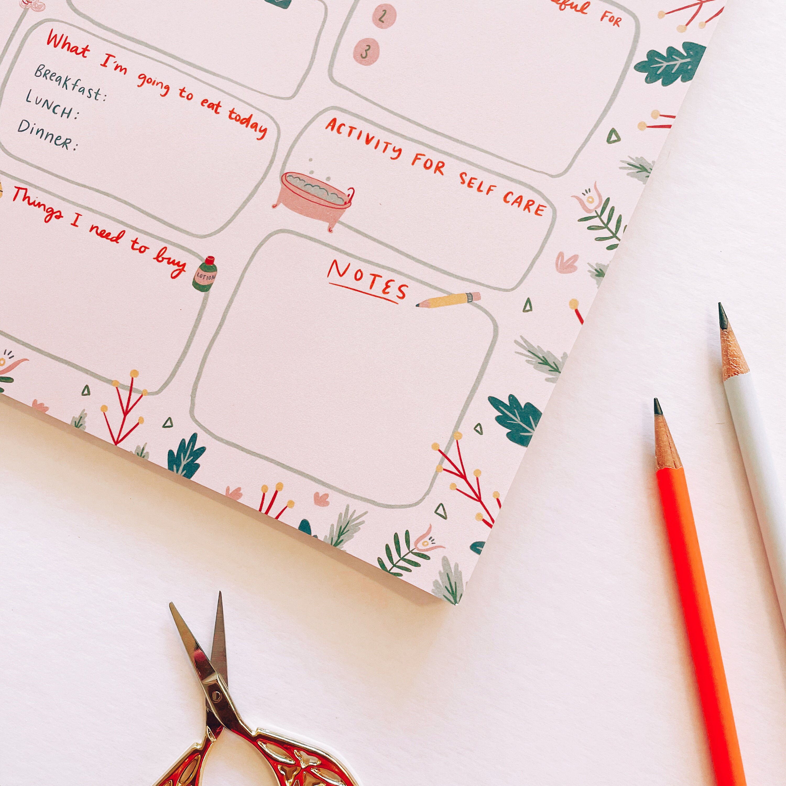 Balanced Day Planner Notepad 8.5x11 50 Sheets - Etsy