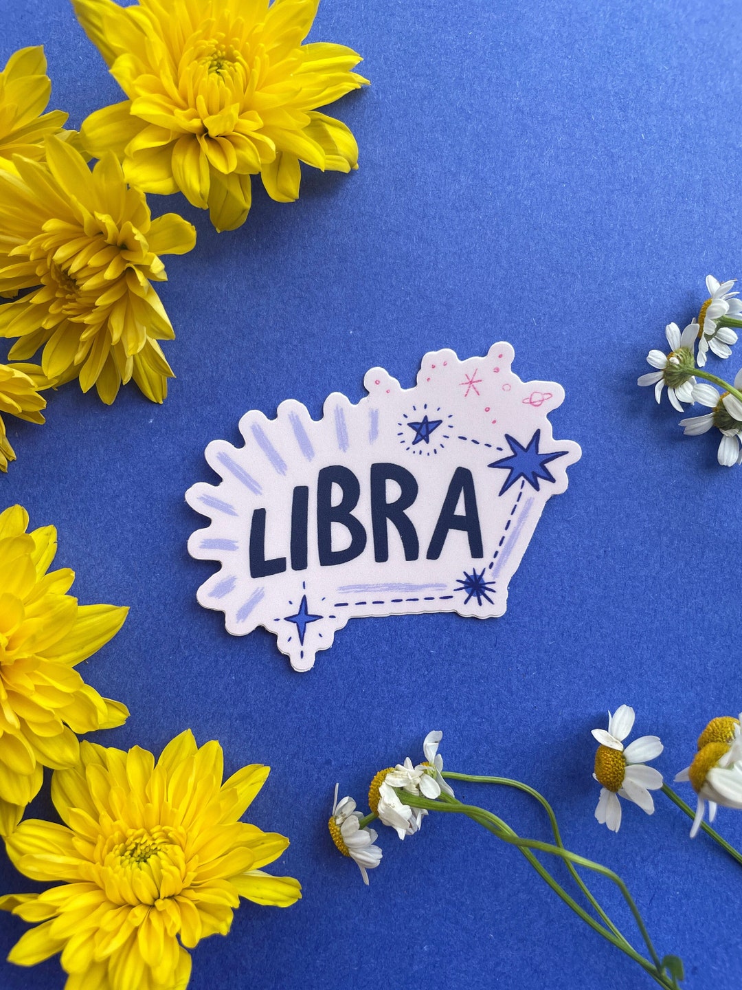Libra Vinyl Sticker - 3"x3" - Zodiac Sticker Durable Laptop Sticker ...