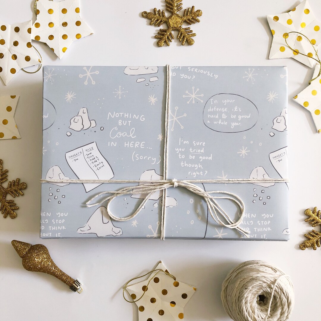 Nothing but Coal Pattern Wrapping Paper Sheets - Each Sheet 20"x29 ...