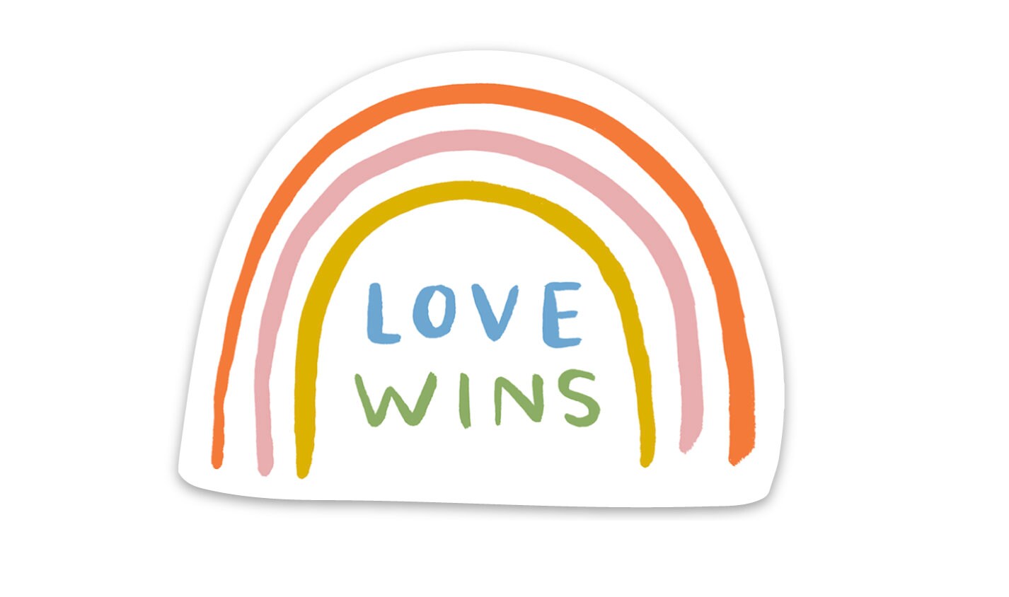 Stickers rainbow sticker gift inclusivity pride month equality sticker ...