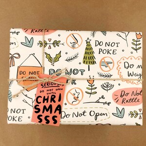 Do Not Open Until Christmas Gift Tags - Set of 10 (2"x3.5") - Funny ...