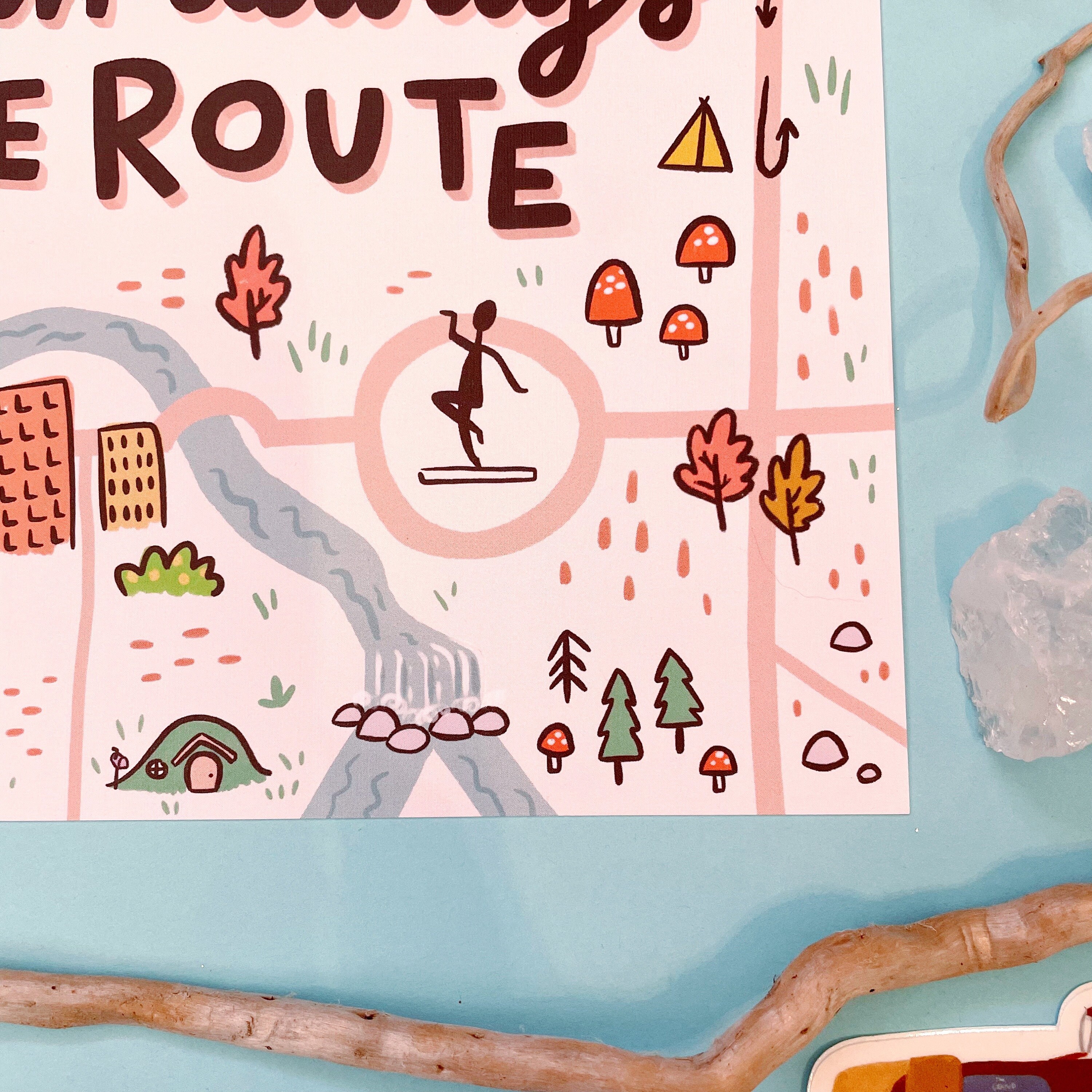 You Can Always Reroute 8x10 Art Print Art for Personal - Etsy