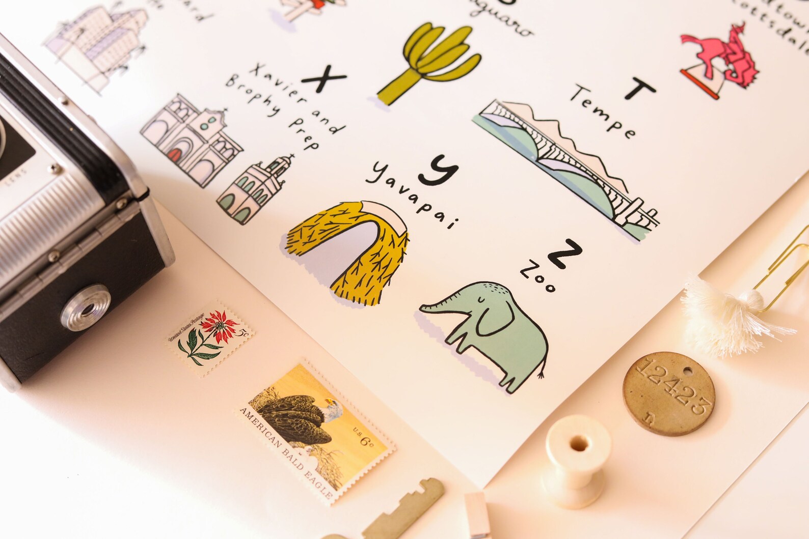 Phoenix Alphabet Poster 16x20 Kid's Room Baby Nursery - Etsy