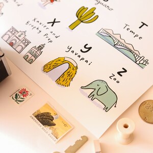 Phoenix Alphabet Poster 16x20 Kid's Room Baby Nursery Gift Decor Wall ...