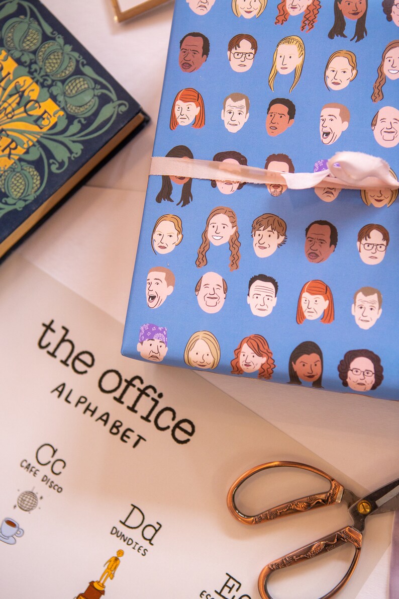 The Office TV Show Pattern Wrapping Paper Sheets Each Sheet - Etsy