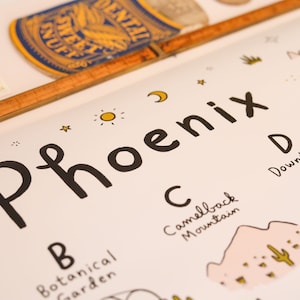 Phoenix Alphabet Poster 16x20 Kid's Room Baby Nursery Gift Decor Wall ...