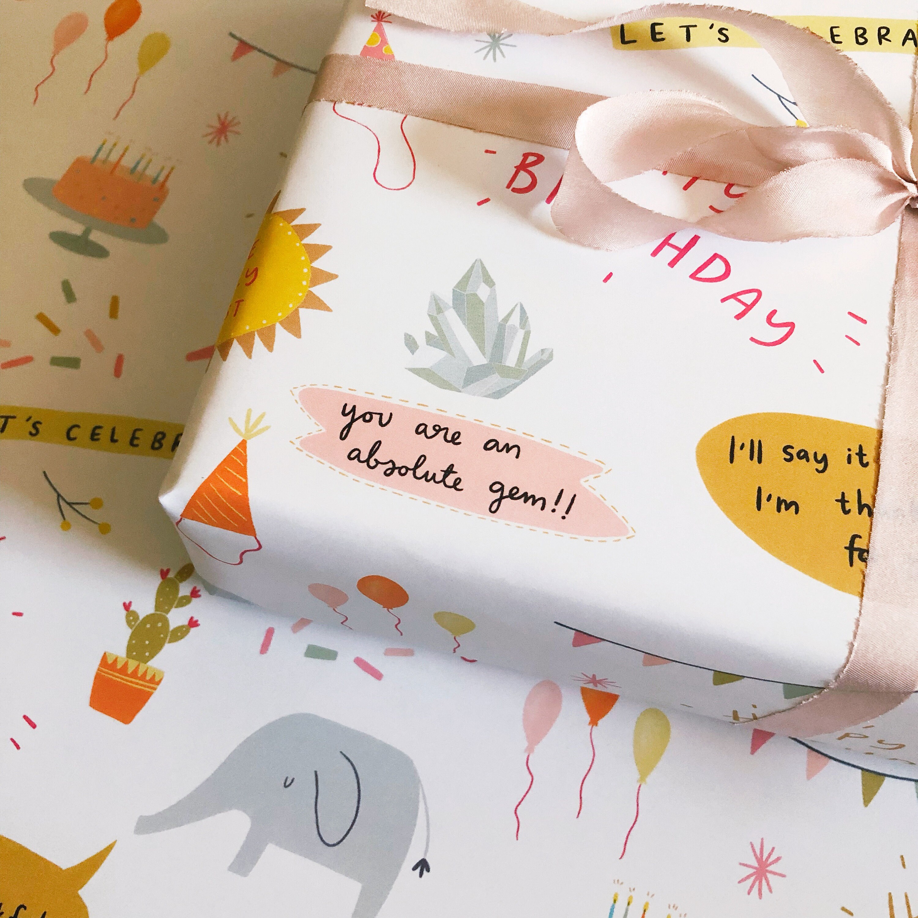 Happy Birthday Pattern Wrapping Paper Sheets Each Sheet - Etsy