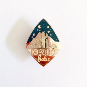 Desert Babe Hard Enamel Pin 1.5 Inches Desert Babe Pin Deset Pin Nevada ...