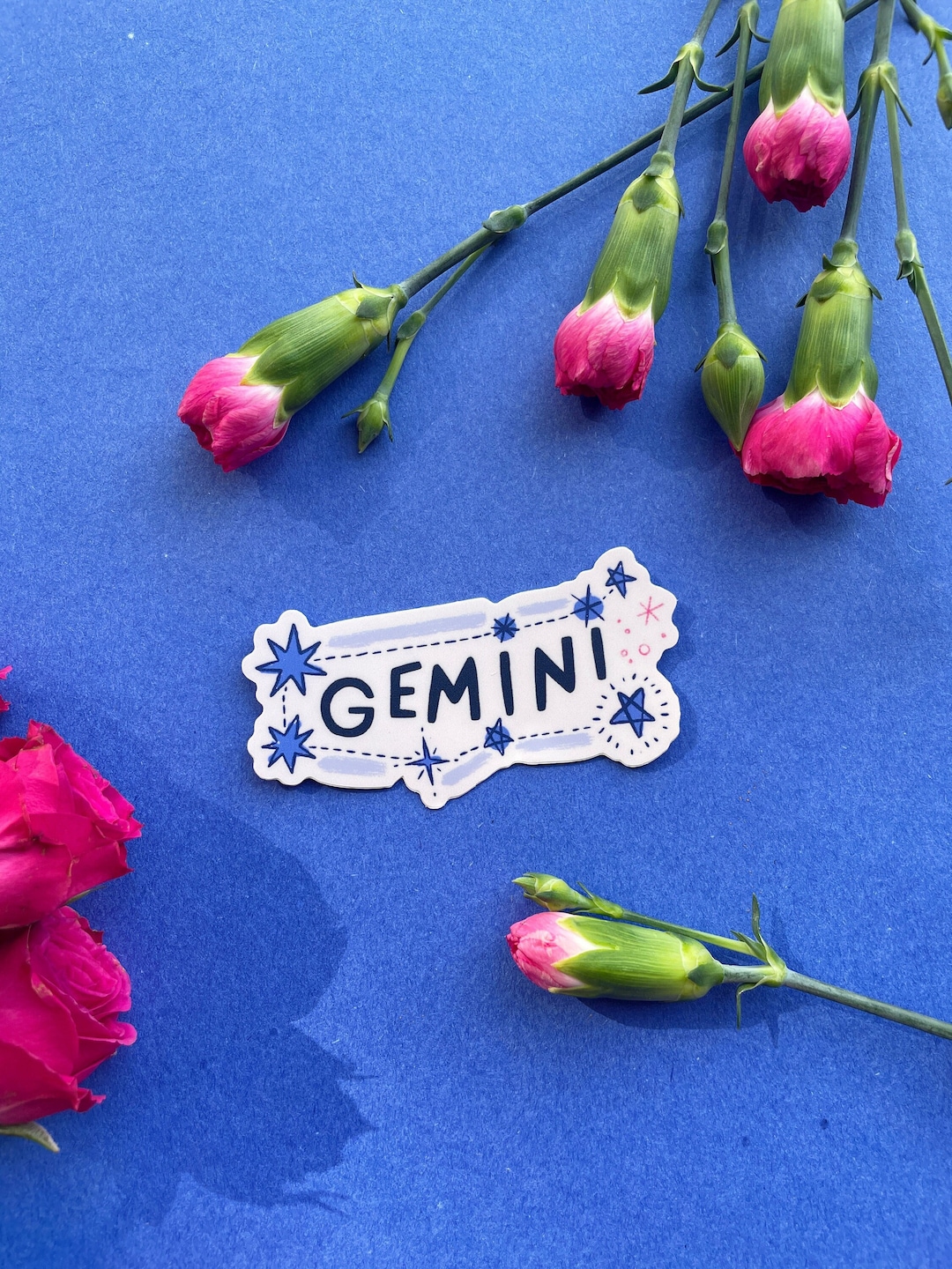 Gemini Vinyl Sticker - 3"x3" - Zodiac Sticker Durable Laptop Sticker ...
